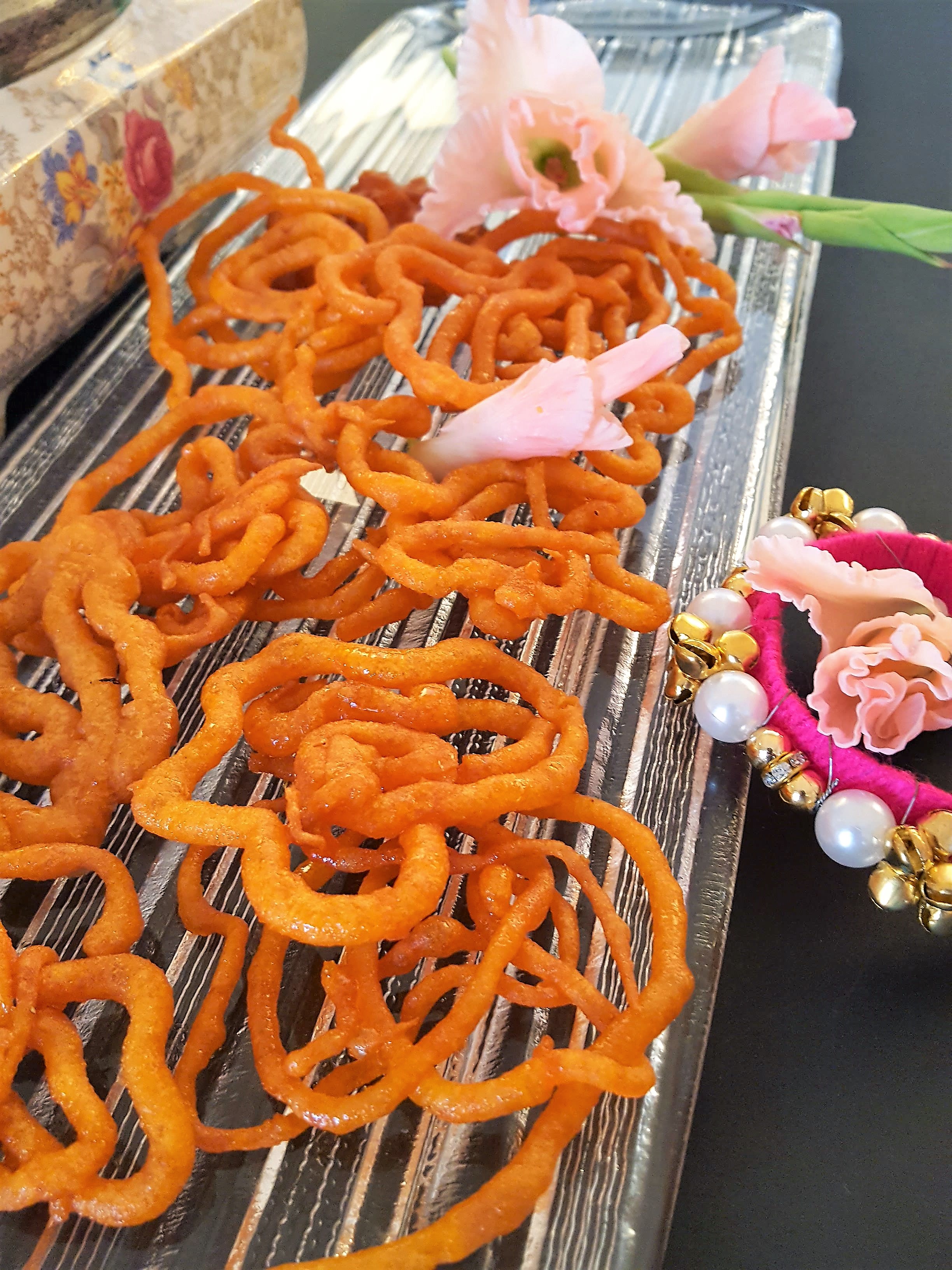 Crispy Homemade Jalebis in Saffron flavoured Syrup – Brinda Bungaroo
